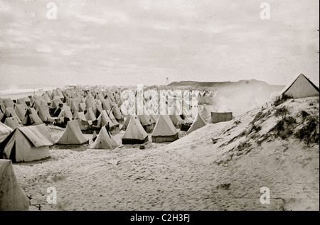 Federal camp on beach, Civil War Photographs 1861-1865 Stock Photo - Alamy