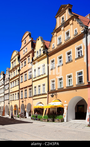 burgher houses facades and arcades in former german city hirschberg ...