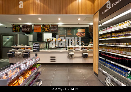Sainsburys Fresh Kitchen fast food outlet in Fleet Street, London Stock ...