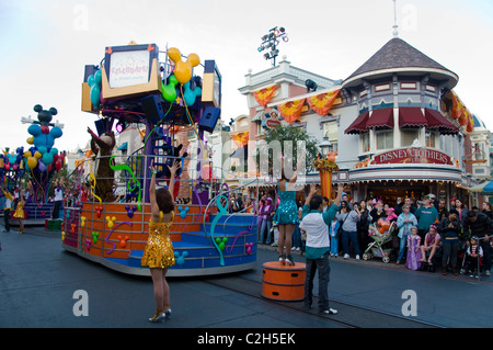 Dance Show at Disneyland Amusement Park in California USA Stock Photo ...