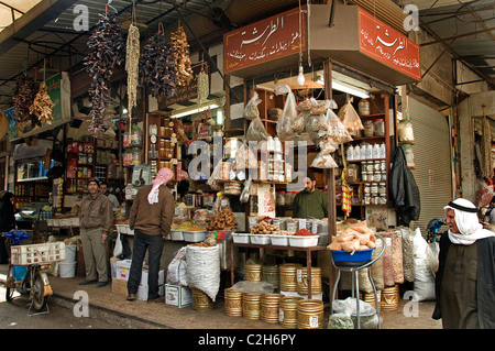 Homs Syria Syrian Souq market grocer grocery trade Stock Photo - Alamy