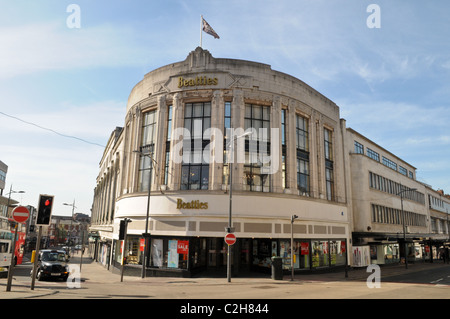 Art deco facade of the iconic Beatties department store in the city ...