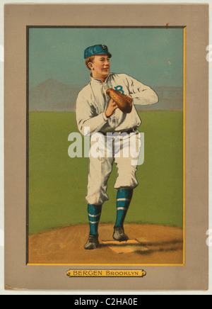 Bill Bergen, Brooklyn Dodgers, baseball card portrait Stock Photo - Alamy