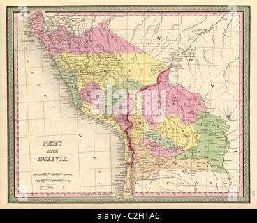 Peru & Bolivia - 1849 Stock Photo - Alamy