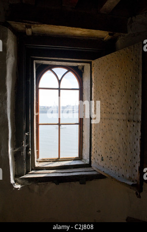 The interior of Upnor Castle. Photograph by Gordon Scammell Stock Photo ...