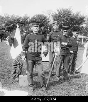 Signal Corps U.S. Army has light for nighttime signaling Stock Photo ...