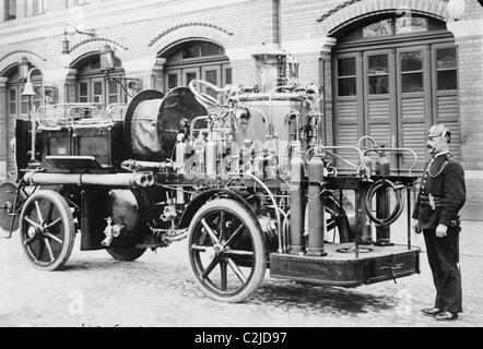 German fire engine Stock Photo - Alamy