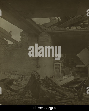 Rubble in a bombed Russian building, Port Arthur Stock Photo - Alamy