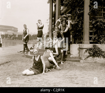 The Tidal Basin bathing beach in Washington, D.C., a popular ...