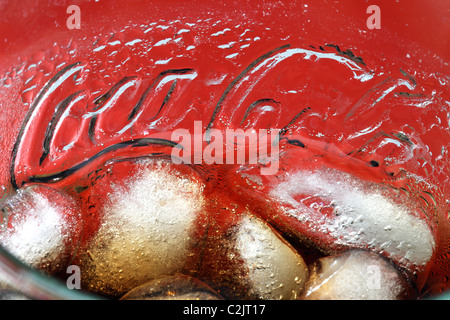 coca cola glass ice drink Stock Photo - Alamy