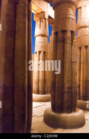 Colonnade in the temple of Luxor - Upper Egypt Stock Photo - Alamy