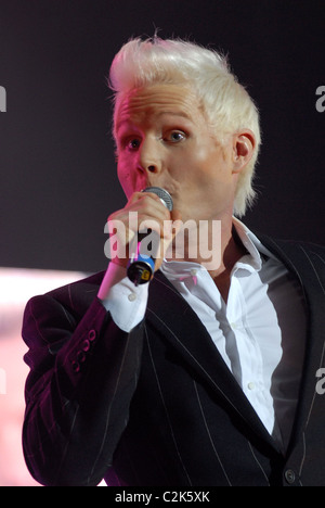 X Factor finalist, Rhydian Roberts performing at the 'X Factor Live ...