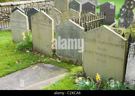 william wordsworths grave wordsworth family plot in the grounds of st ...