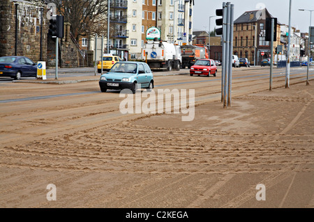 Mess after a storm, Swansea Bay, Swansea, Wales Stock Photo - Alamy