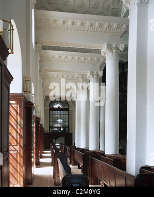 Christ Church, Spitalfields, London, 1715 - 1729. Interior Stock Photo ...