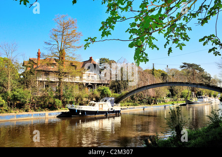 D'Oyly Carte island on the River Thames at Shepperton Stock Photo - Alamy