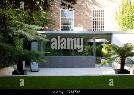 Pavilion extension, rear elevation Stock Photo - Alamy