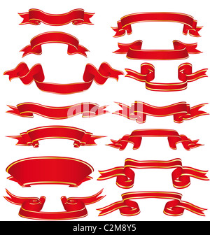 Set of different vector ribbons for design use Stock Photo - Alamy