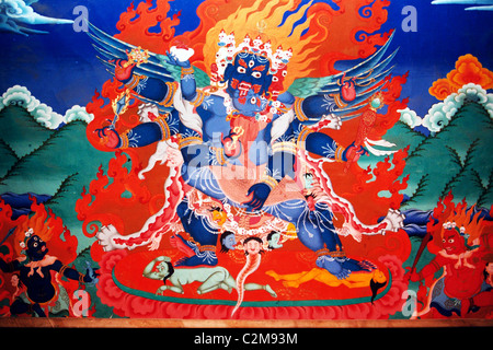 Painting, Alchi Monastery. Ladakh, India Stock Photo - Alamy