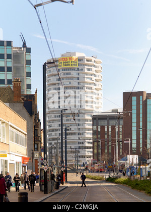 NLA Tower Croydon or 50P building or ThreePenny bit building Stock ...