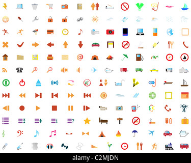 Biggest collection of different vector icons for using in web design ...