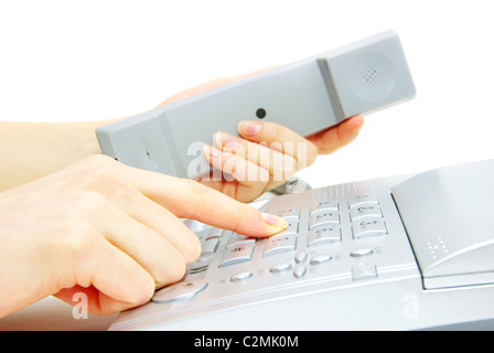 finger with gray telephone keypad Stock Photo - Alamy