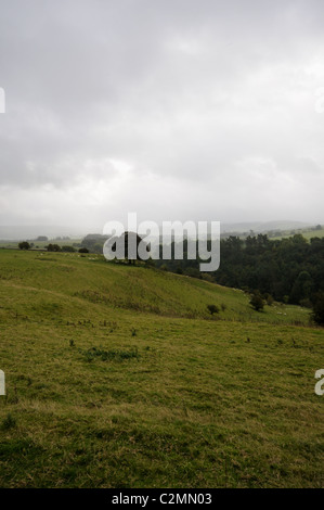 View across Lathkill Dale from Over Haddon - Peak District Stock Photo ...