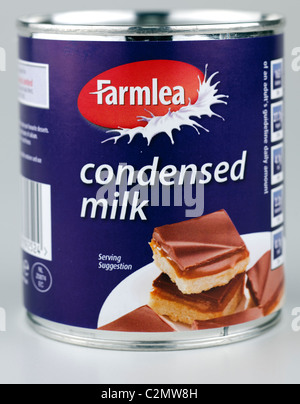 Can of Farmlea Condensed milk Stock Photo - Alamy