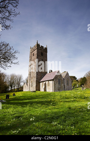 Church of St. Decumanus, Rhoscrowther, Hundleton, Pembrokeshire, Wales ...