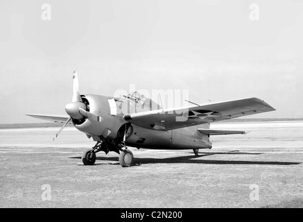 A Grumman F4F Wildcat Navy fighter aircraft on static display at the ...