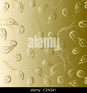 Wall-paper with curling leaves of a plant Stock Photo - Alamy