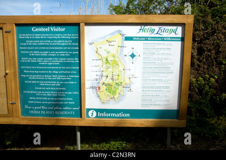 Map Herm island Channel islands Stock Photo - Alamy