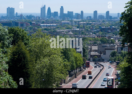 Hornsey Lane Bridge over Archway Road, Highgate London Stock Photo - Alamy