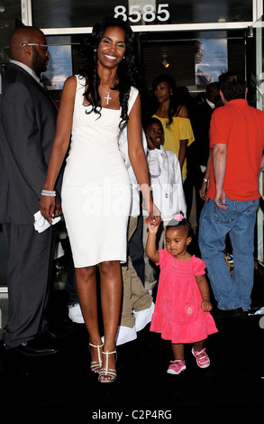 Sean Combs aka P Diddy and Kim Porter leaving a party thrown by the Beckhams at Via Veneto ...
