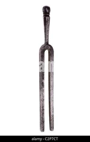 musical instrument tuning fork isolated on white background Stock Photo ...