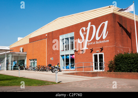 The Spa swimming pool, gym and leisure centre at Beckenham, Kent Stock ...