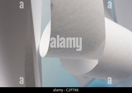 paper strip of paper roll for printers Stock Photo - Alamy