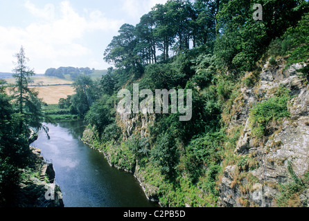 River Deveron gorge, from Bridge of Alva, Banff Scotland Scottish ...