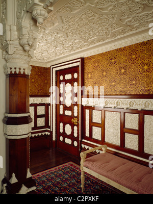 Osborne House. The Durbar Room View of the fireplace. 1891 Stock Photo ...