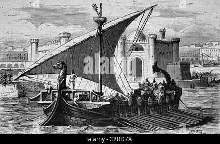 transport / transportation, navigation, ships, ship of the Norsemans ...