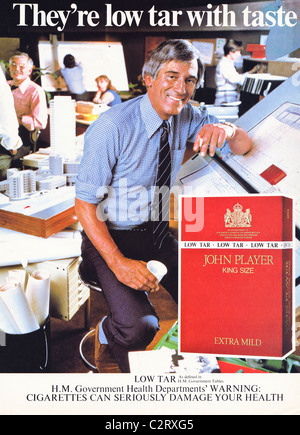 Full page colour advertisement for JOHN PLAYER VANGUARD KING SIZE low ...