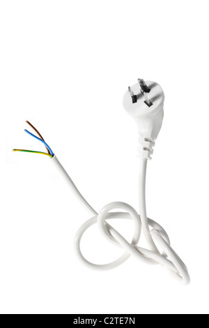 A power plug and a disconnected power cable. Power supply and energy ...