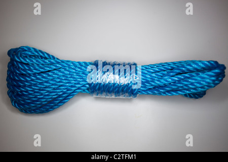 Rope on white background Stock Photo - Alamy
