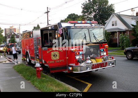 Garfield NJ Fire truck Stock Photo - Alamy