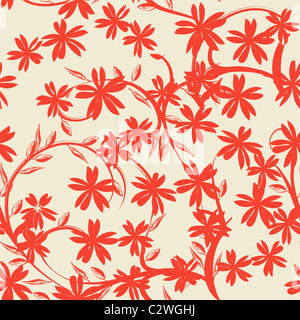 Seamless floral background Stock Photo - Alamy