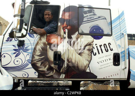 Sean Combs (AKA P. Diddy) A truck-detail P. Diddy advertisement for ...