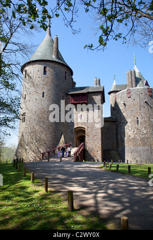 Castell Coch { English: Red Castle) Gothic Revival Castle situated to ...