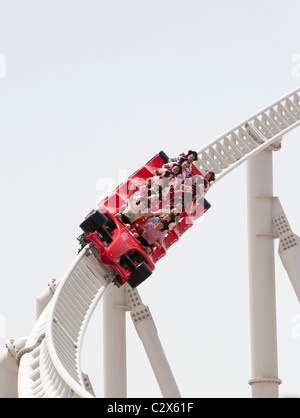 The fastest roller coaster in the world at 240 mph, Ferrari World on ...