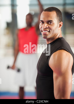 Mixed Group of People Exercising Stock Photo - Alamy