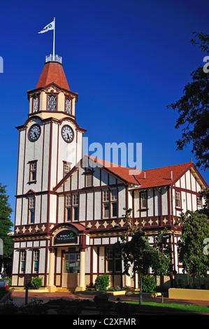 Fenton Street, and Rotorua City Centre, North Island, New Zealand ...